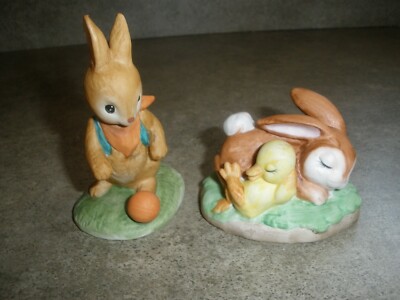 Lot of 2 Lefton China Bunny Rabbit Figures | eBay