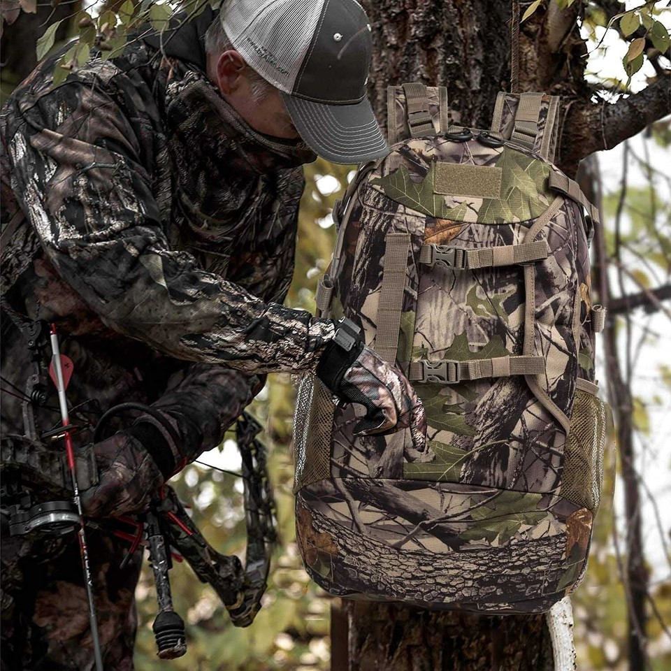 Hunting Backpack Outdoor Hunting Daypack for Bow or Rifle with Rain ...