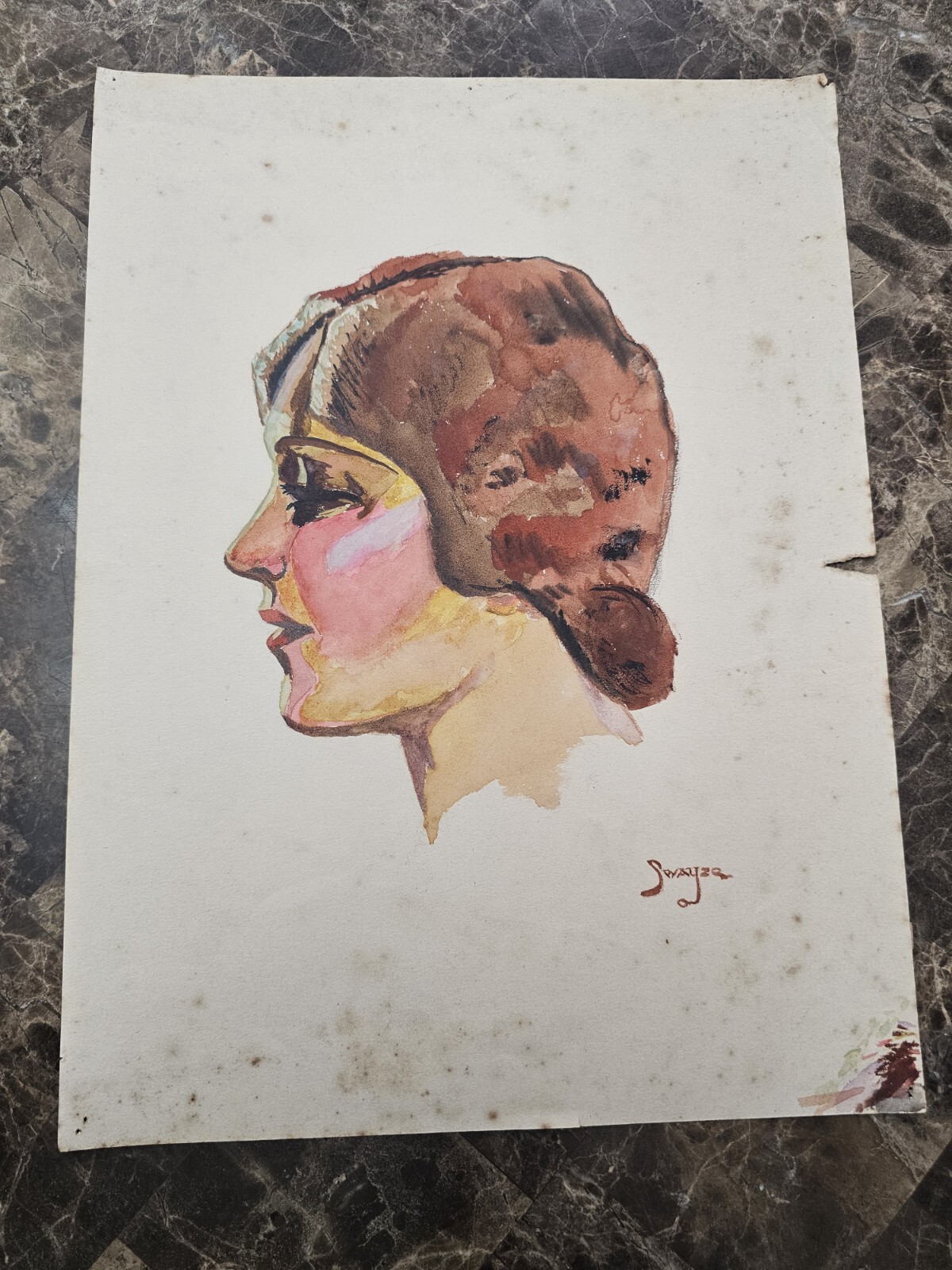 Antique 1930s Original Marc Desha Swazye Sketch Drawing Comic Artist ...