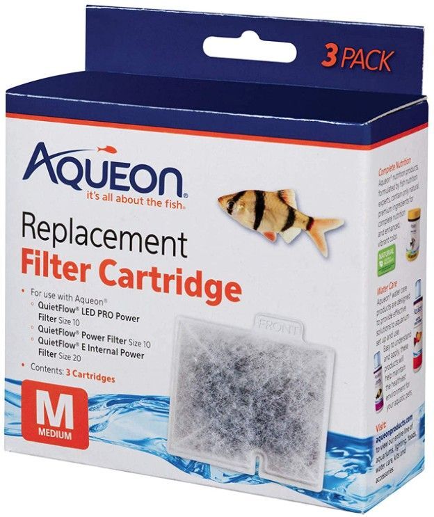Aquarium, Aqueon QuietFlow Replacement Filter Cartridge (Medium (3 Pack ...
