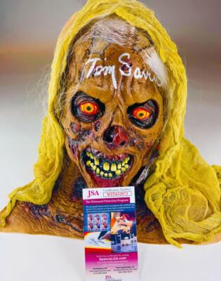 TOM SAVINI SIGNED THE CREEP MASK CREEPSHOW TRICK OR TREAT STUDIOS TOT ...