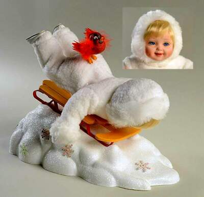 "Learning to Fly Snowbabies Doll Ashton Drake Galleries, Christmas ...
