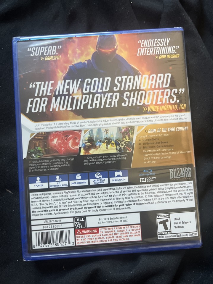 Overwatch: Game of the Year Edition (Sony PlayStation 4, 2017 ...