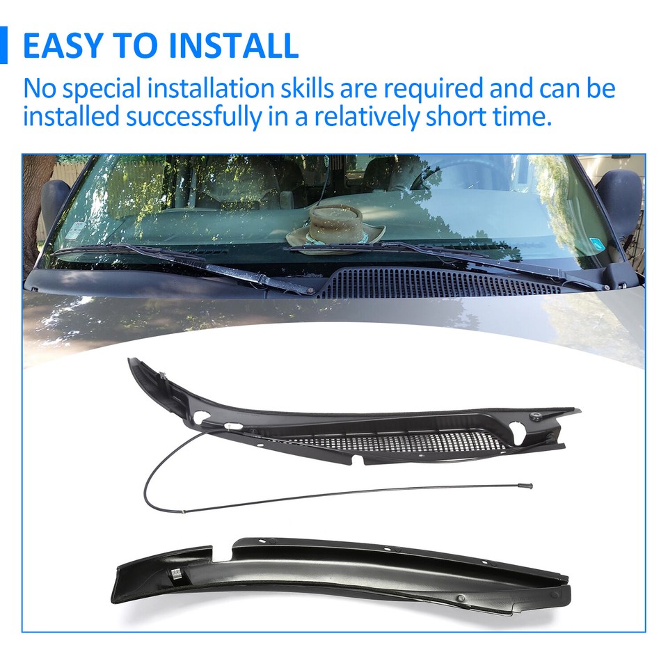 Driver&Passenger Side Windshield Wiper Motor Cowl Cover For 96-17 ...