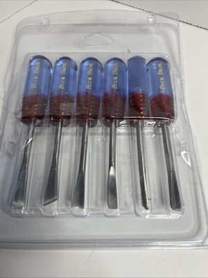 Buck Bros Brothers Chisel Set 6 pc Plastic Handles Wood Carving Blue ...