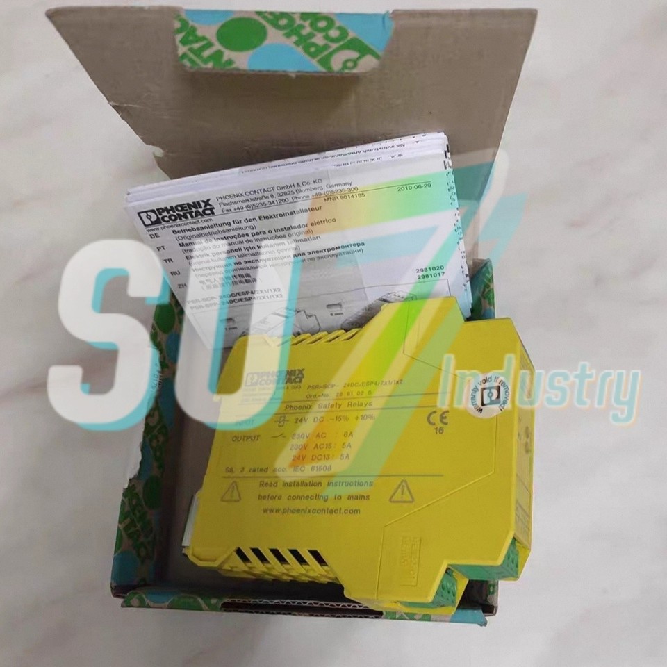 Phoenix 2981020 PSR-SCP-24DC/ESP4/2X1/1X2 Safety Relay #1pcs New In Box ...