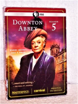 Downton Abbey: Season 5 (DVD, 2015, 3-Disc Set) Hugh Bonneville Phyllis ...