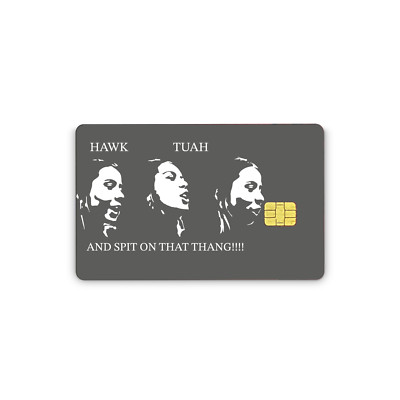 Credit Card Skins Vinyl Decal Hawk Tuah | eBay