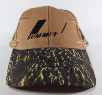 Summit Forest Camo Hat Cap Strap Back Brown Hunting Outdoor Camping USA ...