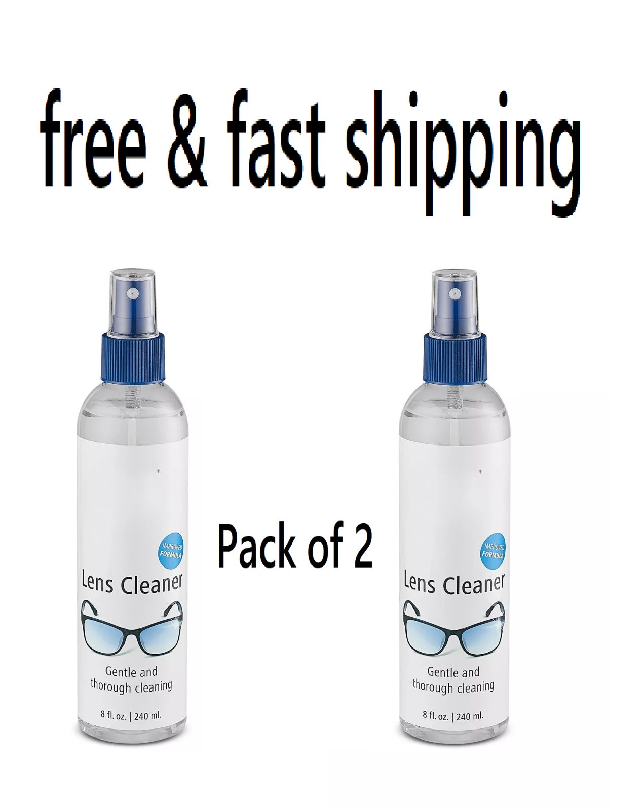 ZEISS Gentle and Thorough Cleaning Lens Cleaner Spray for Eyeglass, 8 ...