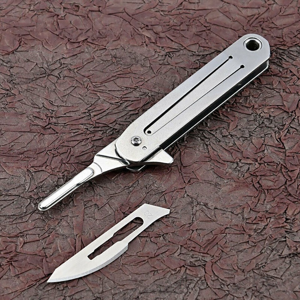 Carbon Fiber Pocket Scalpel Folding Blade Knives Utility Knife Outdoor ...