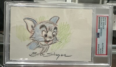 JERRY : Tom And Jerry Original Drawing Sketch By Bob Singer Signed PSA ...