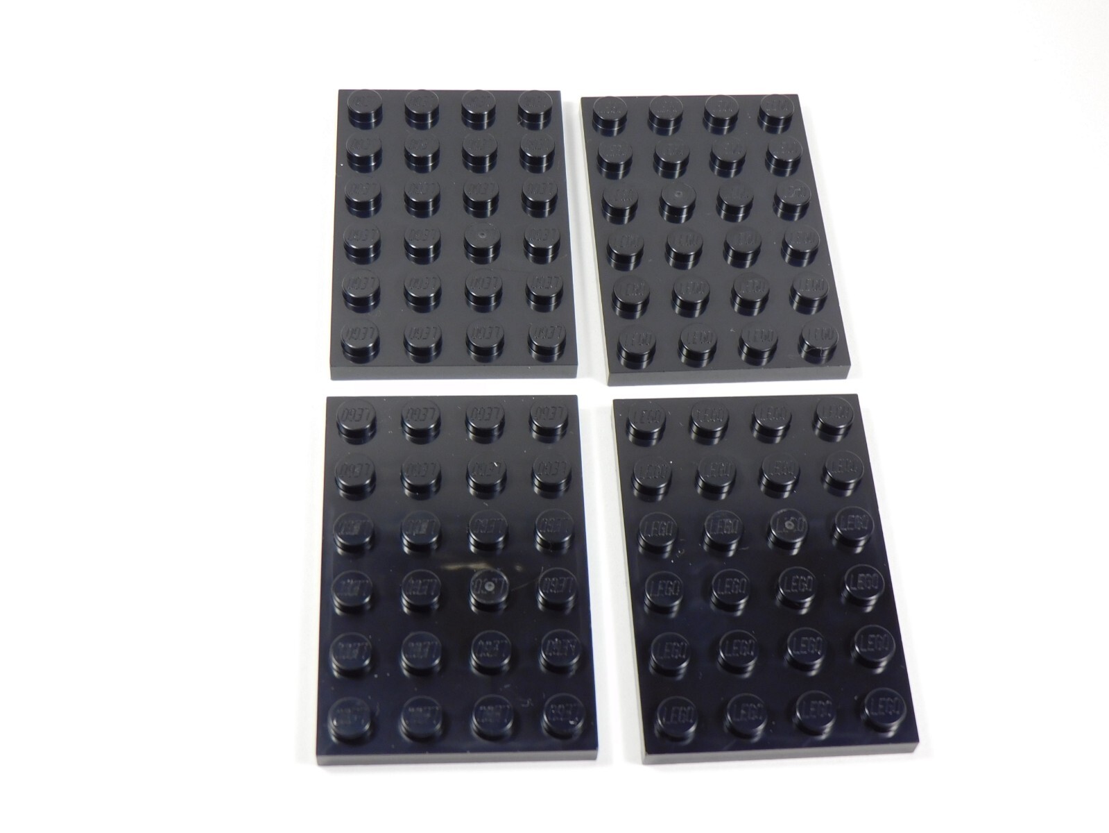 LEGO Lot of 4 Black 4x6 Plates L1 | eBay