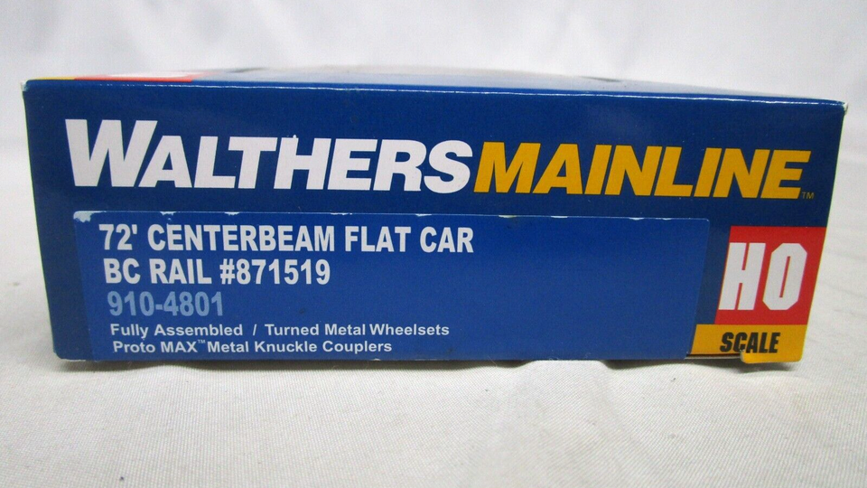 Walthers HO BC Rail British Columbia 72' Centerbeam Flat / Custom ...