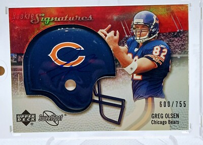 Greg Olsen 2007 Upper Deck Sweet Spot RC Rookie Signatures Auto /755 ...