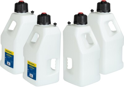 FP LC Utility Containers 4pk White 5Gal Gas Fuel Can UTV ATV Off-road ...