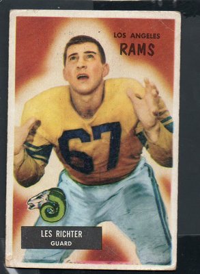 1955 Bowman Football Card #82 Les Richter-Los Angeles Rams G-Vg Card | eBay
