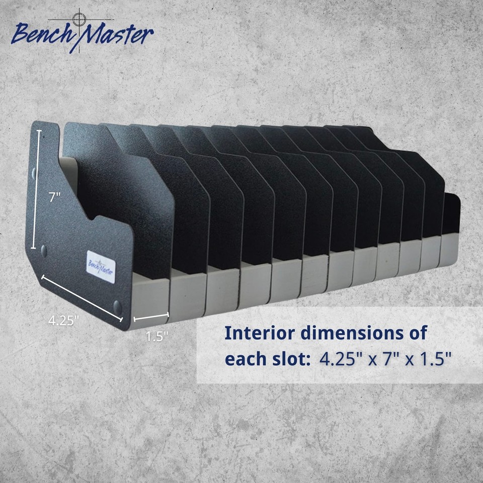 Benchmaster - Weapon Rack - Twelve (12) Gun Pistol Rack - Gun Safe ...