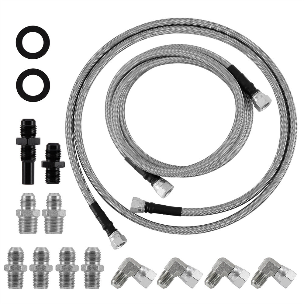 6AN 70" Transmission Cooler Hose Kit Lines for GM Chevy 4L80E TH350 ...