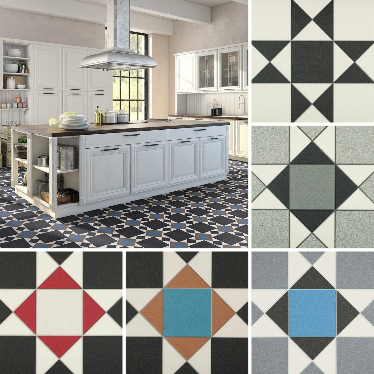 Vinyl Floor Tiles Retro Patterns | Floor Roma