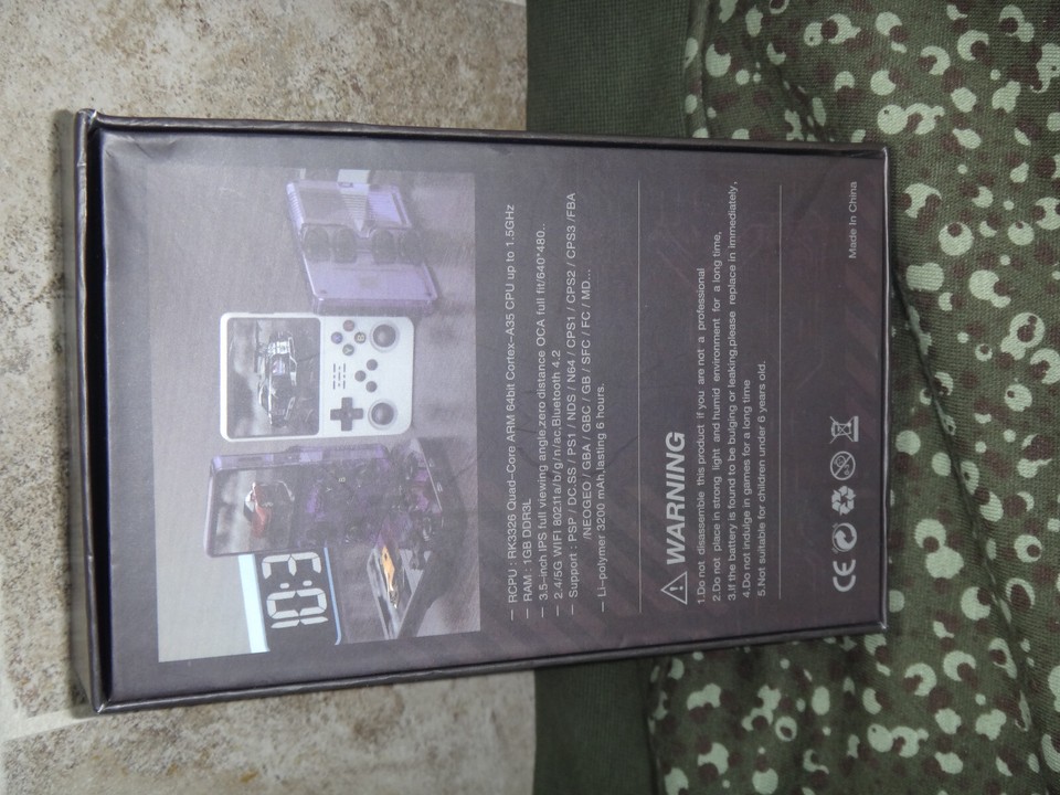 Inlighte Retro Handheld Gaming Console CLEAR Black 64GB | eBay