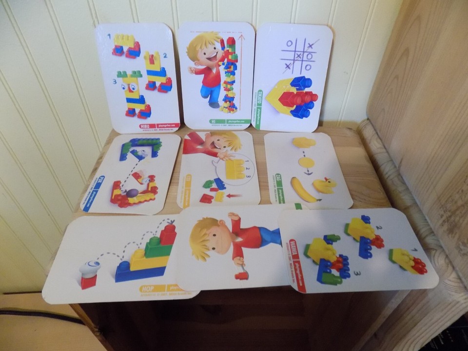 MEGA BLOKS 8468 80 Piece building blocks with 10 play ideas. | eBay