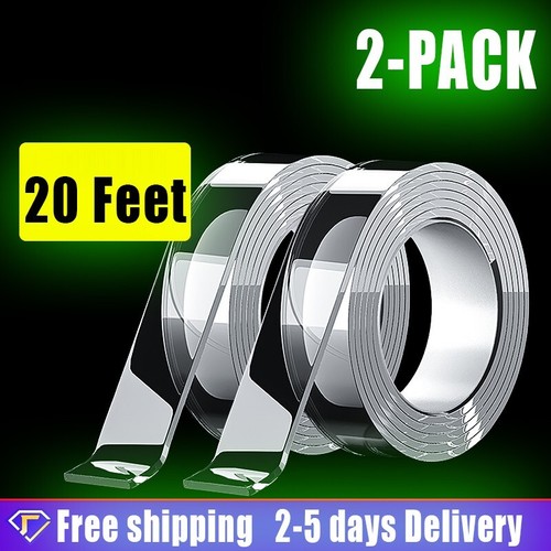 Double Sided Removable Mounting Adhesive Nano Gel 2Pcs | eBay