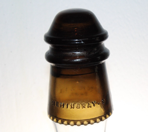 VINTAGE AMBER HEMINGRAY 9 INSULATOR | eBay