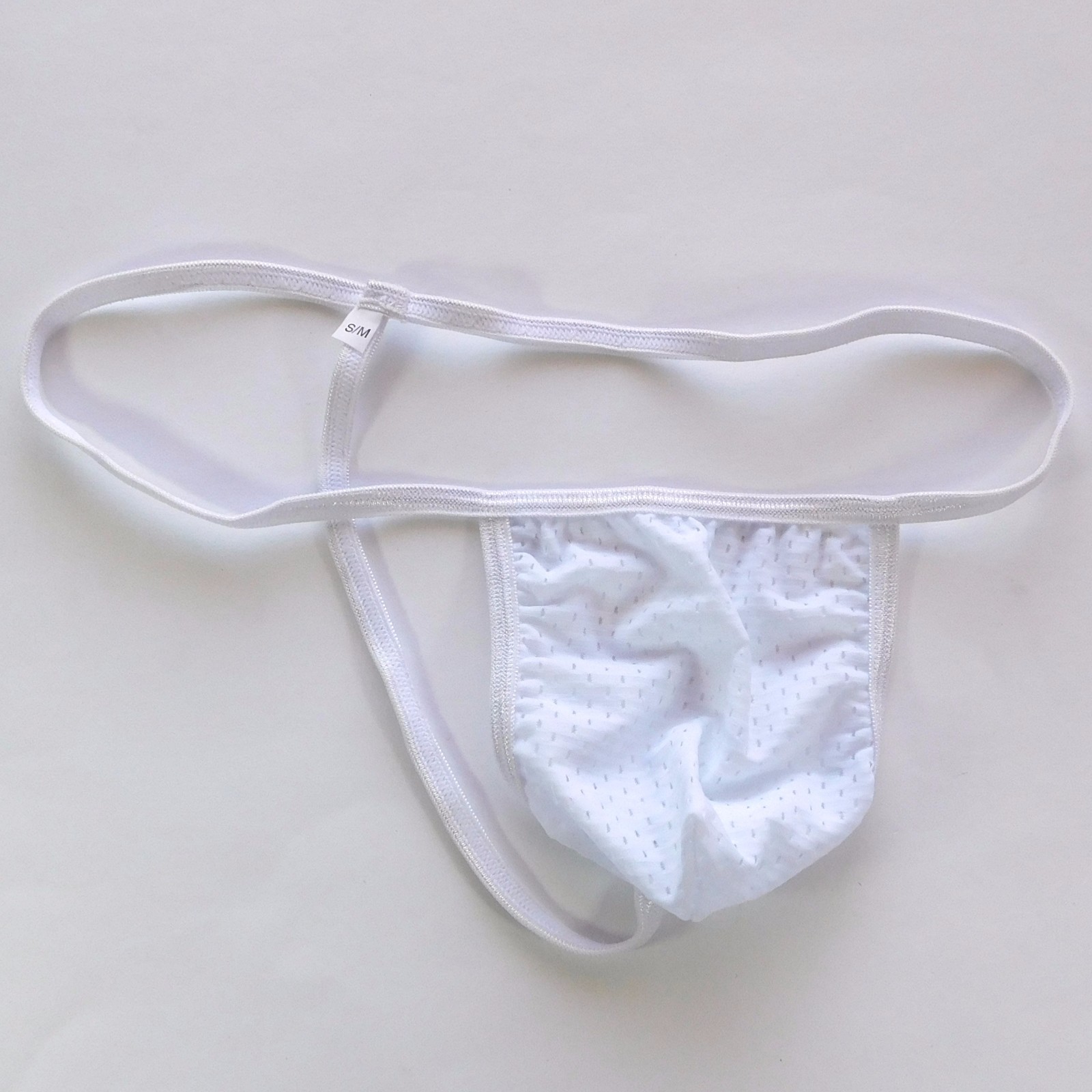 G344 Men's String Thong Contoured Pouch Posing Pouch Eyelet Sport ...