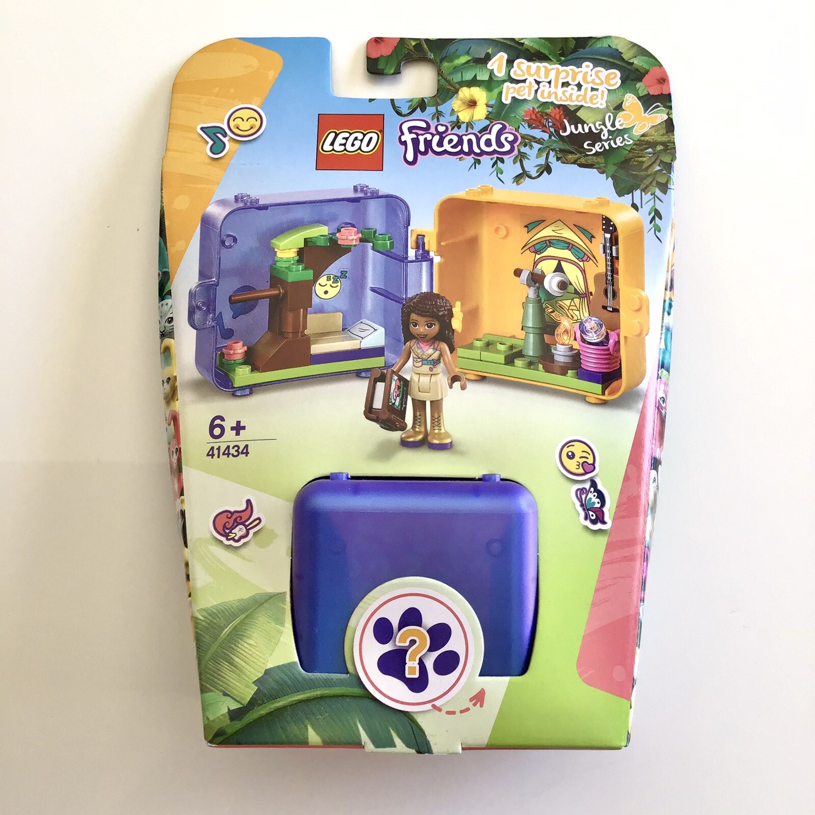 LEGO Friends Jungle Play Cube - Andrea’s 41434, Stephanie’s 41435, Mia ...