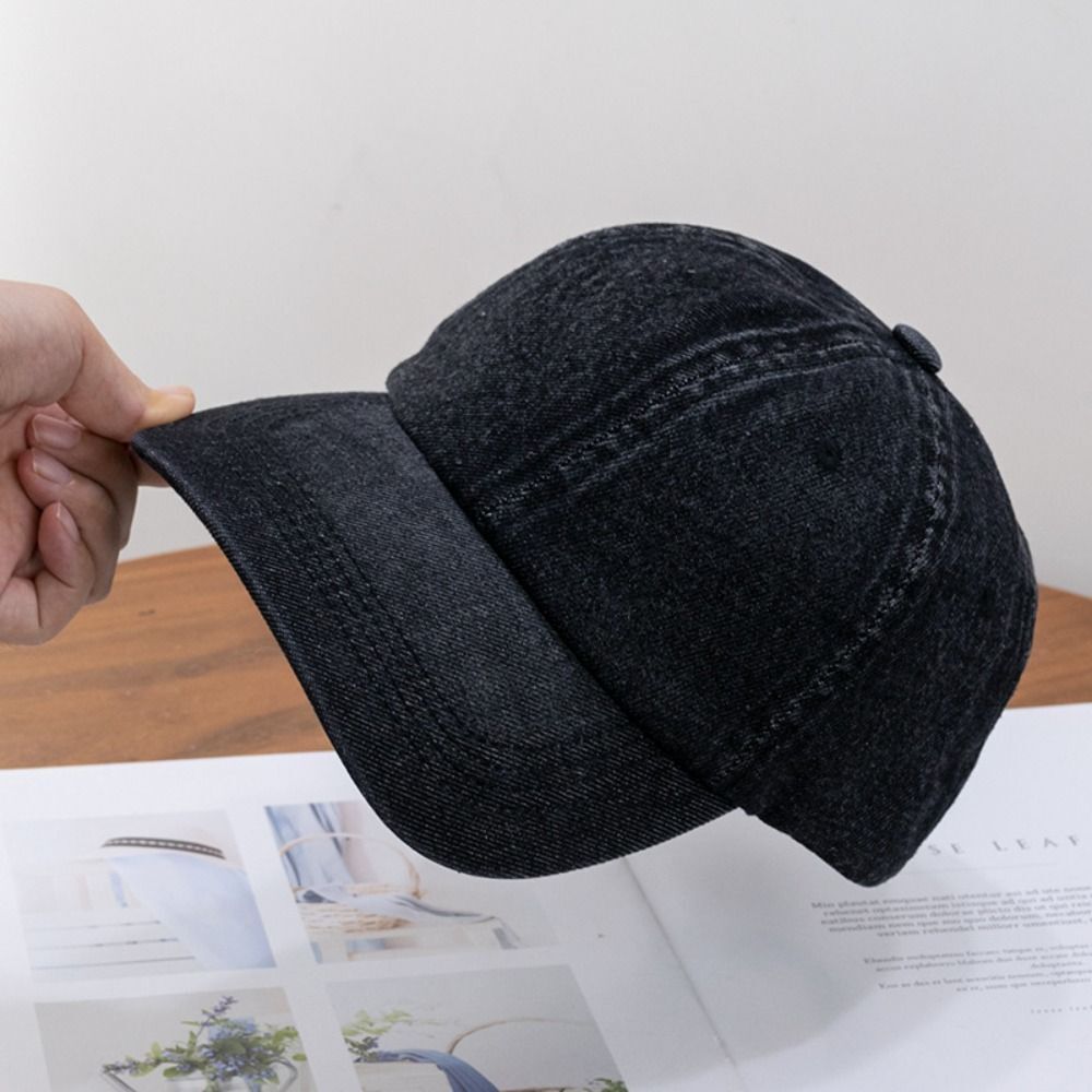 Solid Color Fashionable Cap Personalized Summer Curved Brim Women Men ...
