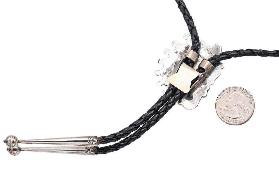 Vintage Raymond Quam Zuni Sterling Silver Multi-Stone Bolo Tie | eBay