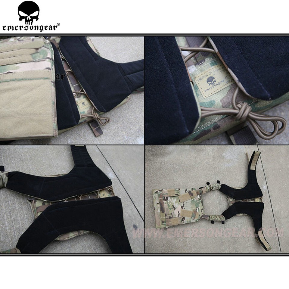 Emerson Tactical AVS Adaptive Vest Heavy Military Molle Airsoft Plate ...