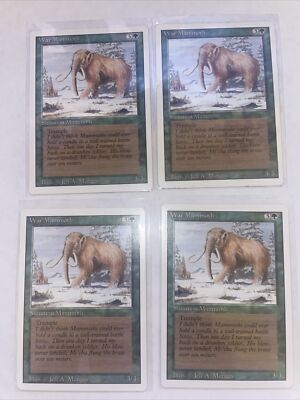 Magic MTG- War Mammoth x 4 - Revised | eBay