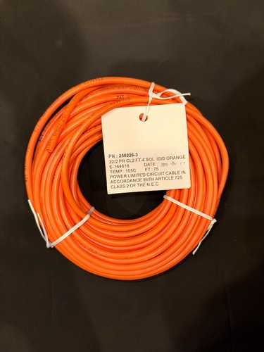 22/4 DMC1 Intercom Door Wire 75ft NEW (E-164618 UL 22G 2PAIR) | eBay