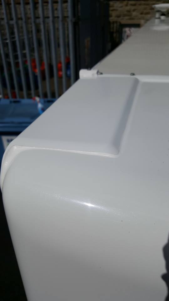Top Rear Panel Corner Covers White - Swift Sterling Sprite Elddis ...