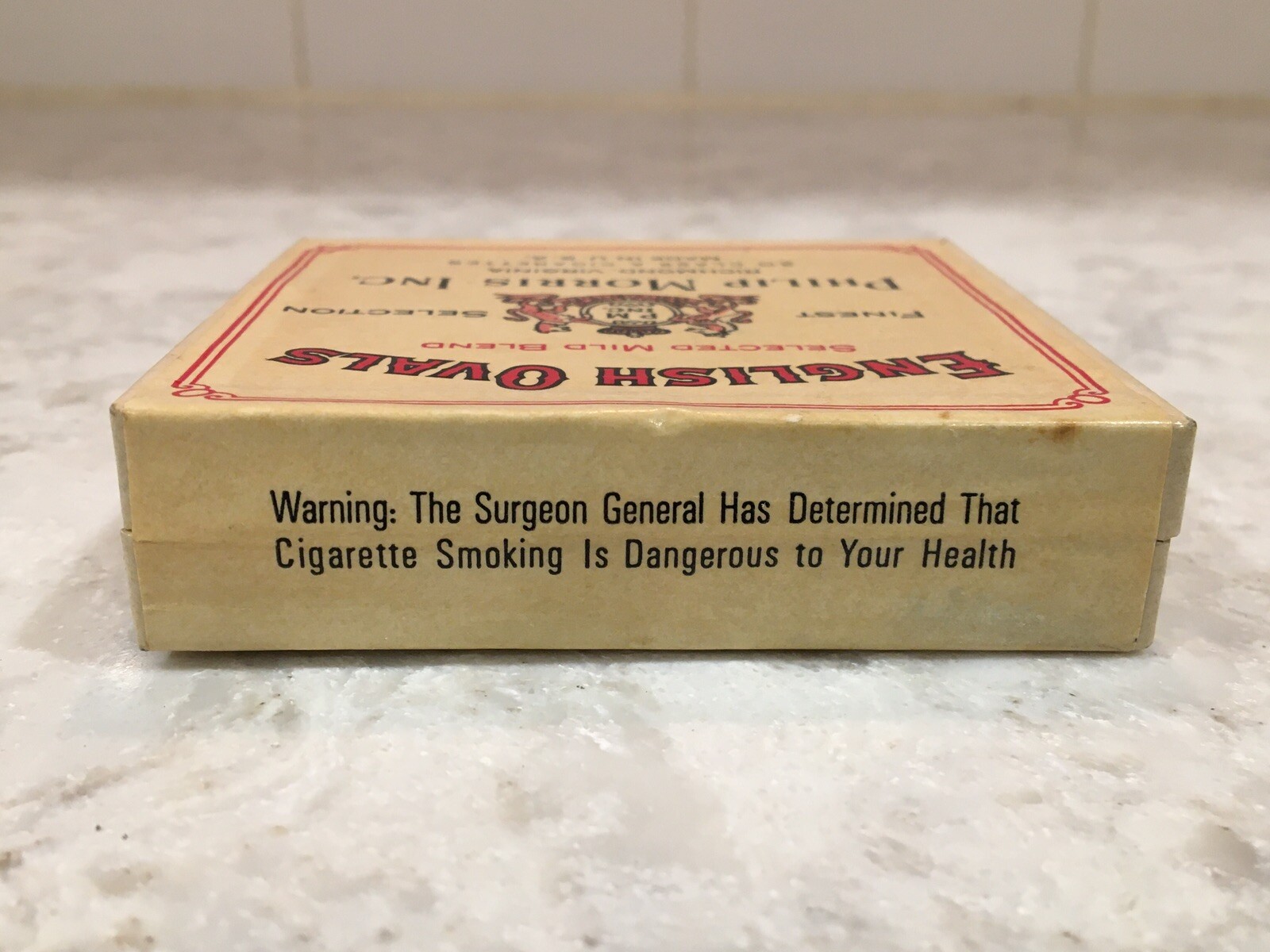 Vintage Philip Morris English Ovals Cigarette Empty Box | eBay