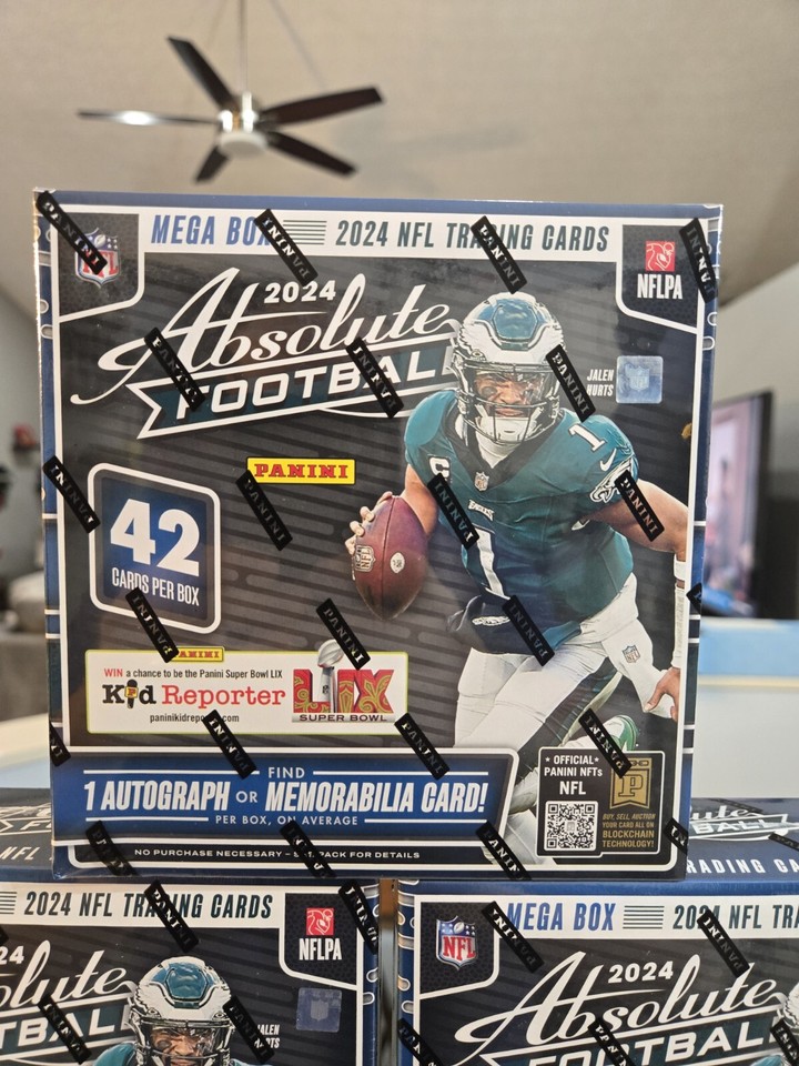 2024 PANINI ABSOLUTE FOOTBALL MEGA BOX Lot In Hand 10 Boxes Walmart ...