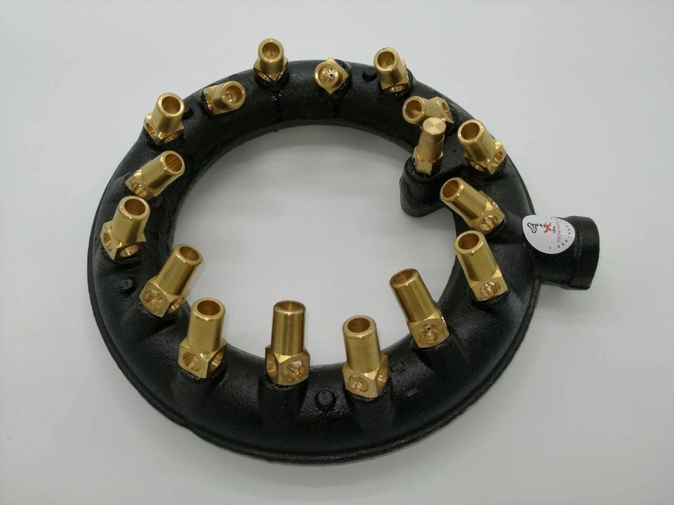 9" High-Powered Jet Burners With Lip (Natural Gas) *(16 Brass Tip Jets ...