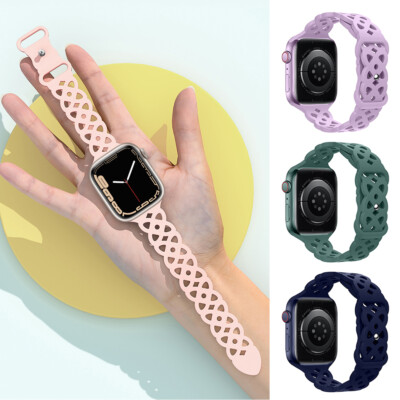 Lace Watch Band Sport Strap For Apple iWatch Series SE 7 6 5 4 3 2 1 42 ...