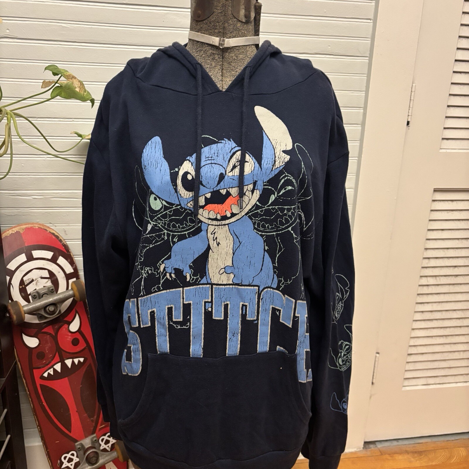 Disney Stitch LILO & Stitch Hooded Lightweight Sweats… - Gem