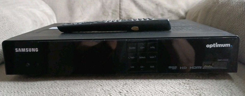 Samsung SMT-C5320 HD Set Top Box Optimum With Remote Cords As Is ...