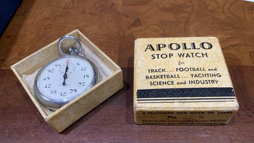Vintage 1960s Aristo Apollo Stop Watch With Original Box Excellent | eBay