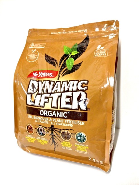 Yates Dynamic Lifter Organic Soil Improver & Plant Fertiliser 2.5kg for ...