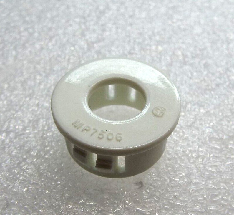 x15 3/4 X 3/8 EAGLE MP7506 SNAP BUSHING GROMMET WHITE NYLON PLASTIC ...
