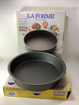 Kaiser La Forme 9” Round Cake Pans (2) Baking Pans Made In England | eBay