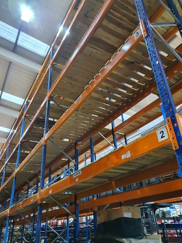 Ten bays of Pallet Racking 8m x 1.1m, 4 levels 3.3m - 3 ton per level ...