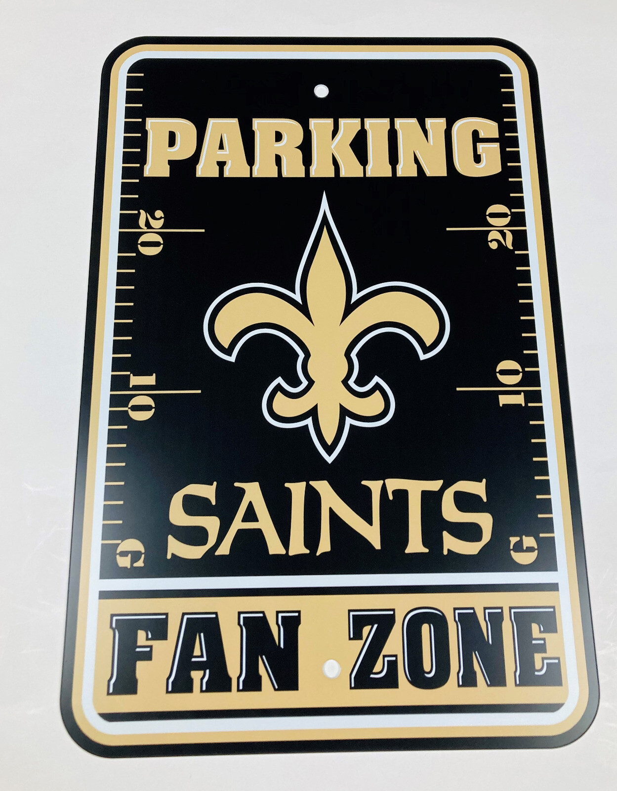 New Orleans Saints Parking Sign "FAN ZONE" NEW! 12"X18" Man Cave NFL | eBay
