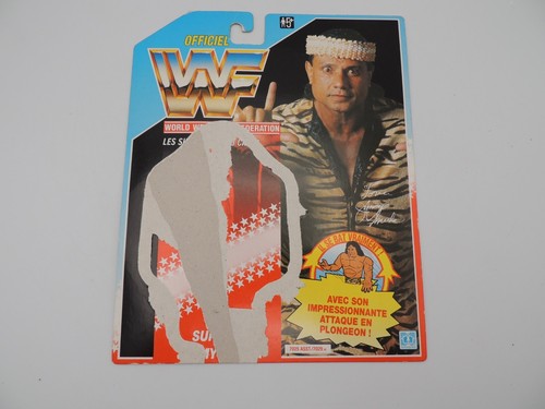 WWF - Catcheur Wrestling - Cardback - Superfly Jimmy Snuka - Hasbro 91 ...