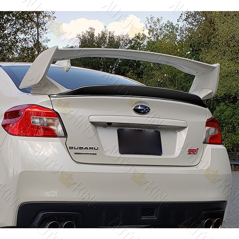 FIT 15-21 SUBARU WRX STi ST-STYLE REAL CARBON FIBER REAR TRUNK LID ...